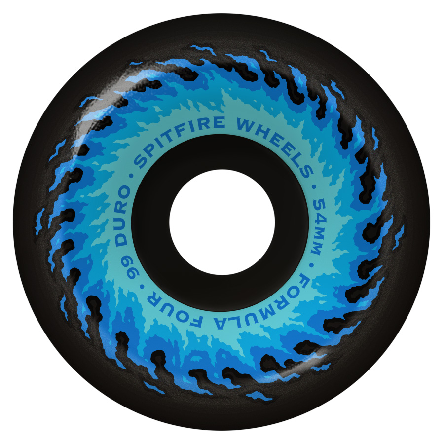 Spitfire Formula Four OG Fireball Wheels Black Conical 99A – Switch and ...
