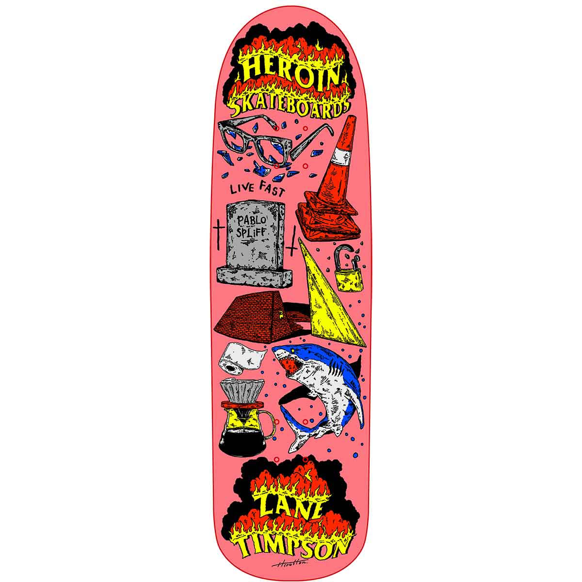 Heroin Skateboards Zane Timpson Life Deck 9.0″ – Switch and Signal ...