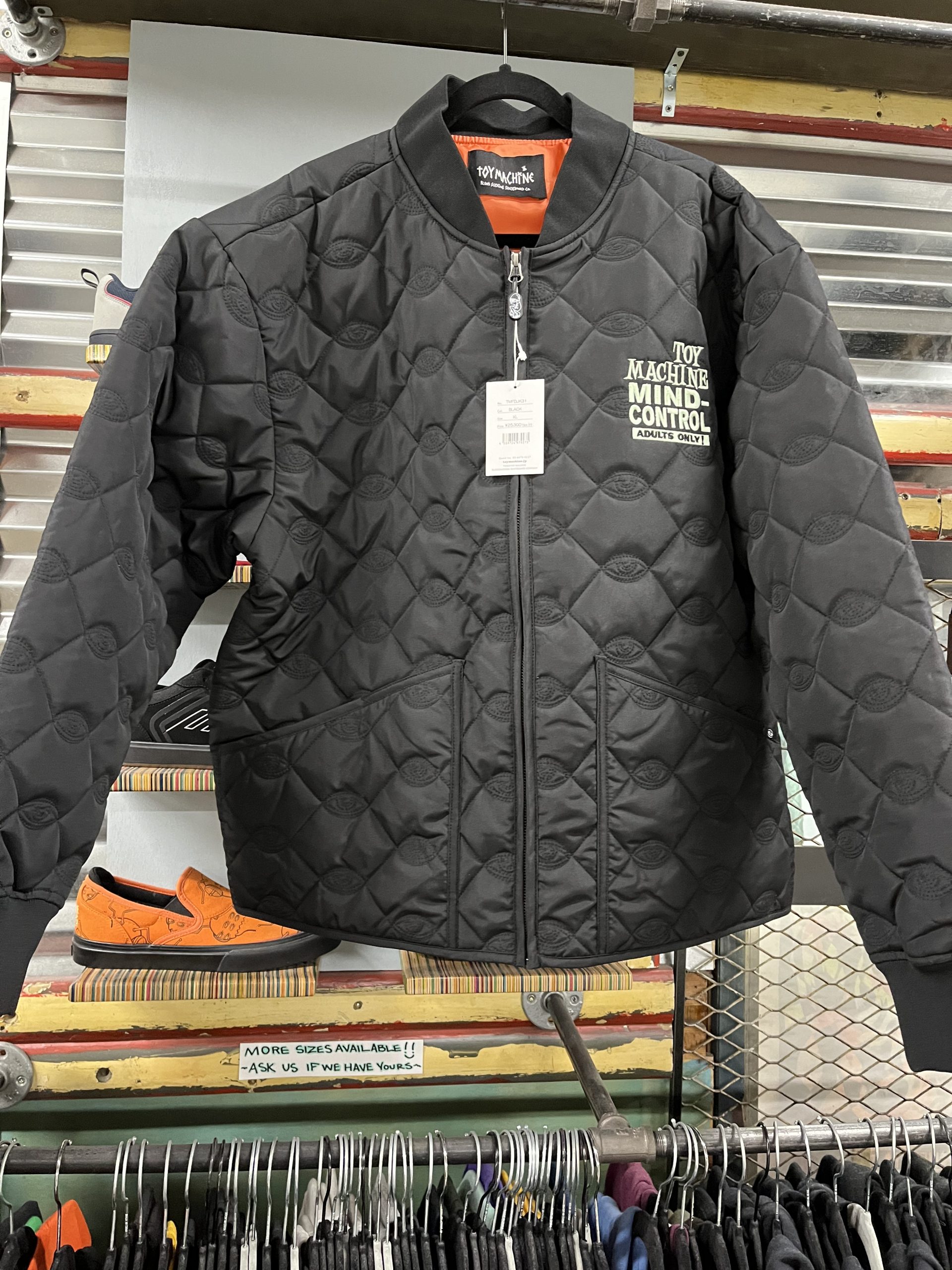 Toy Machine Sect Eye Quilt Bomber Jacket Black Size XL – Switch and ...