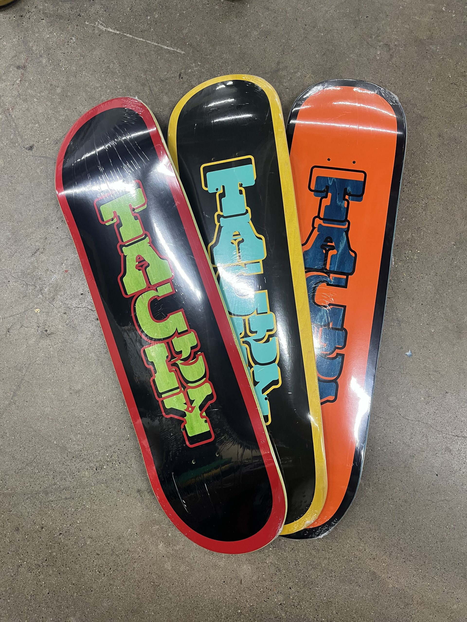 Tacky Joy Factory “Tacky” Logo Deck – Switch and Signal Skatepark